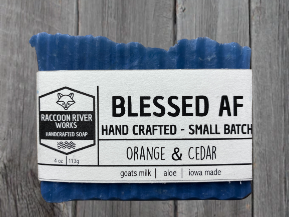 Blessed AF- Sweet Orange & Cedar – Raccoon River Works